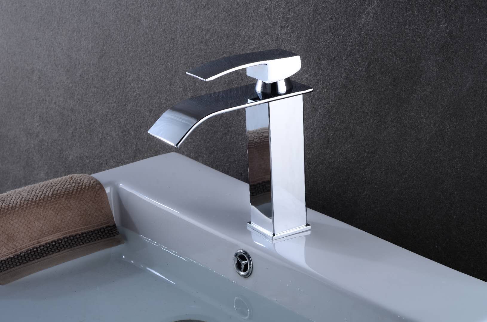 Bathroom Sink Basin Water Tap Silver Black | Cbm